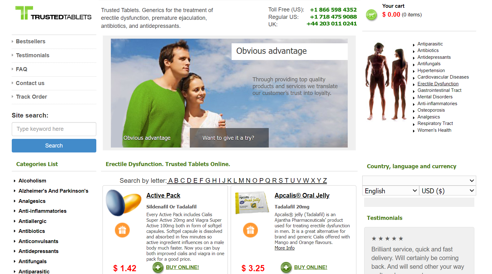 Trusted Tablets Reliable medstore. Erection treatment online.